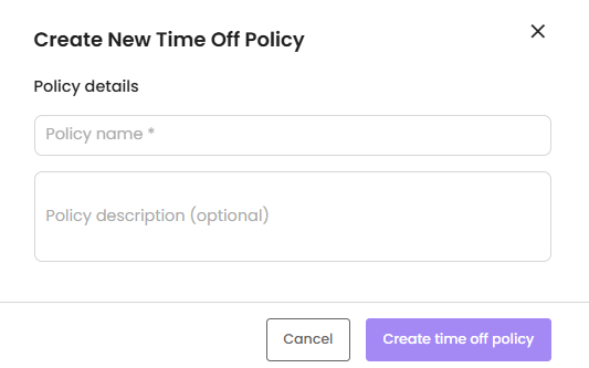 Creating Time Off Policies – Personelle