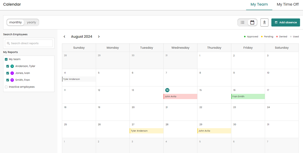 Managing Absences And Time Off Requests – Personelle
