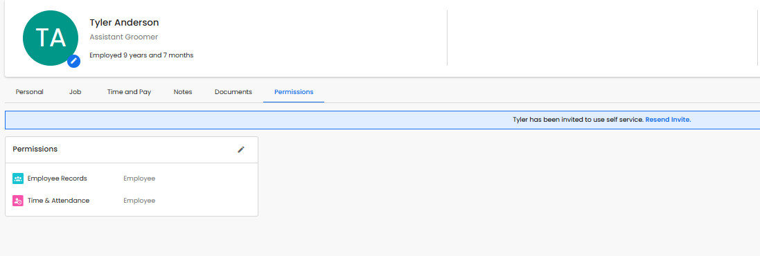 Assigning Permissions – Personelle
